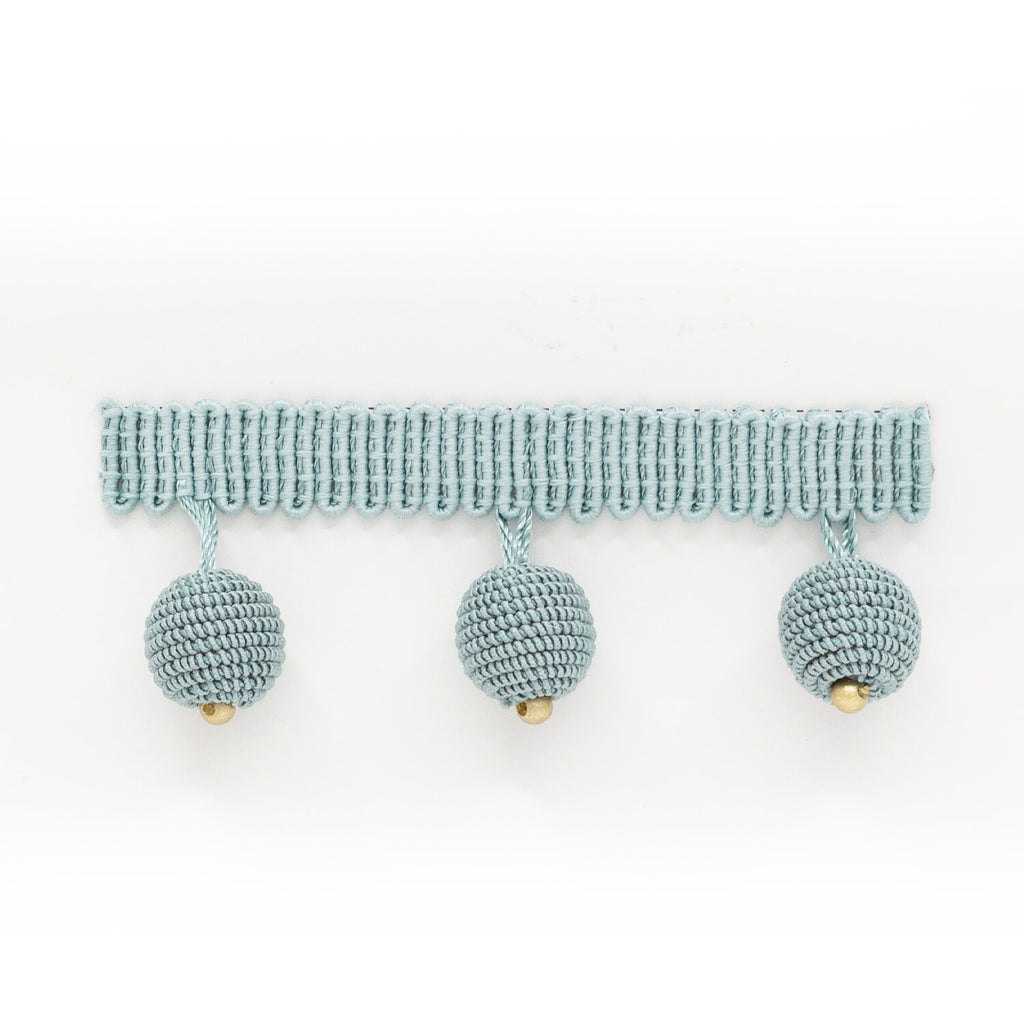 HOPAT BEADED FRINGE 1 AQUA – Charleston Fabrics