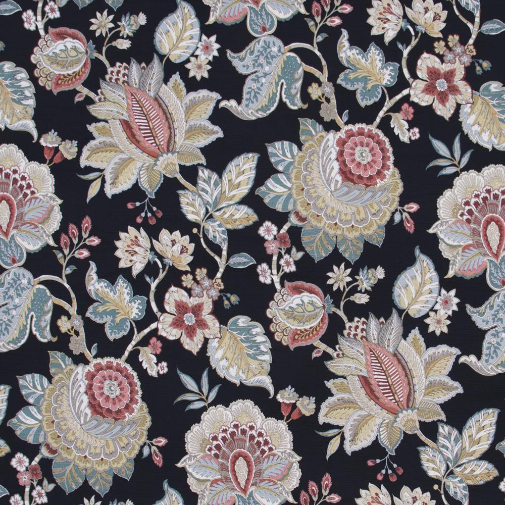 Carole - Any Tradition Jet Fabric | Atlanta Draperies – Charleston Fabrics